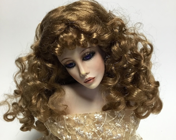 Vintage Black Doll Wig Kemper Isabel Black Hair 9.5 Doll Wig ...
