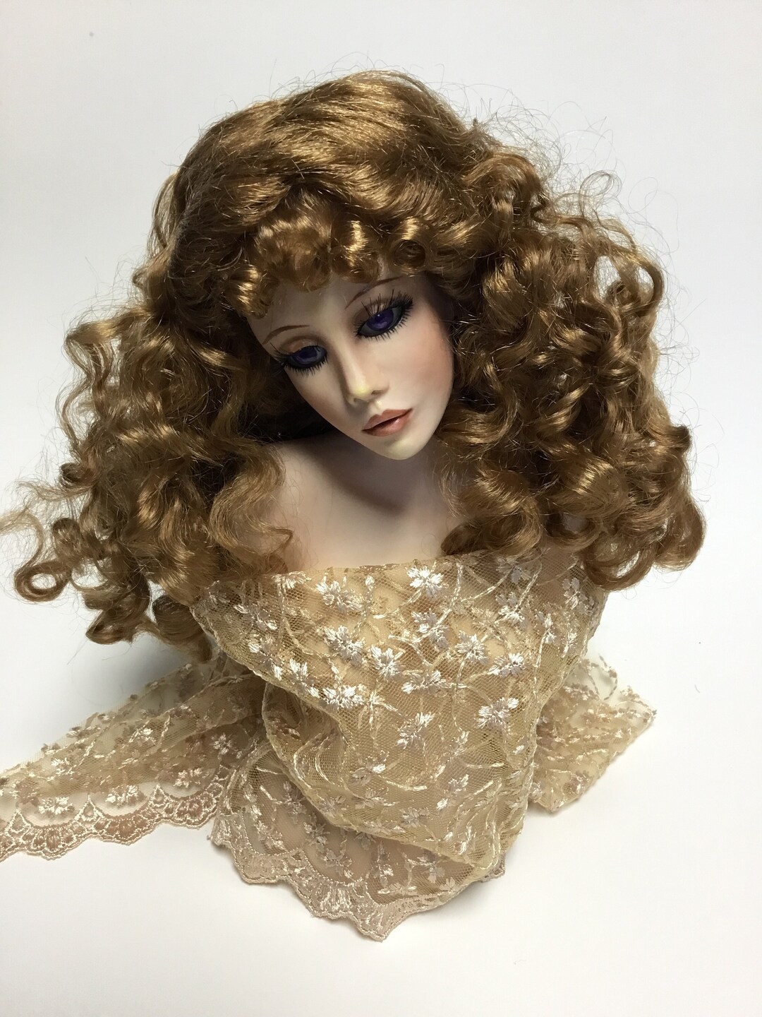 Vintage Doll Wig Kemper “eve” Modacrylic Synthetic Mohair-blonde or ...