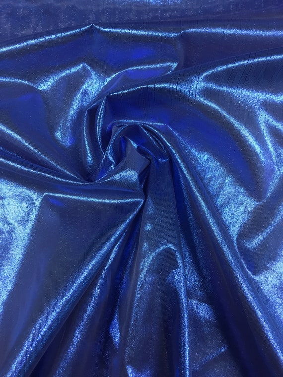 Vintage Shiny Blue Sparkly Sheer Fabric by the Yard-blue | Etsy