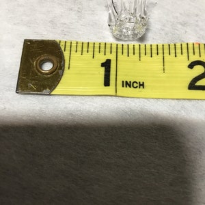 1/4 Inch Miniature Handmade Blown Glass Crown-miniature Doll Crown for ...