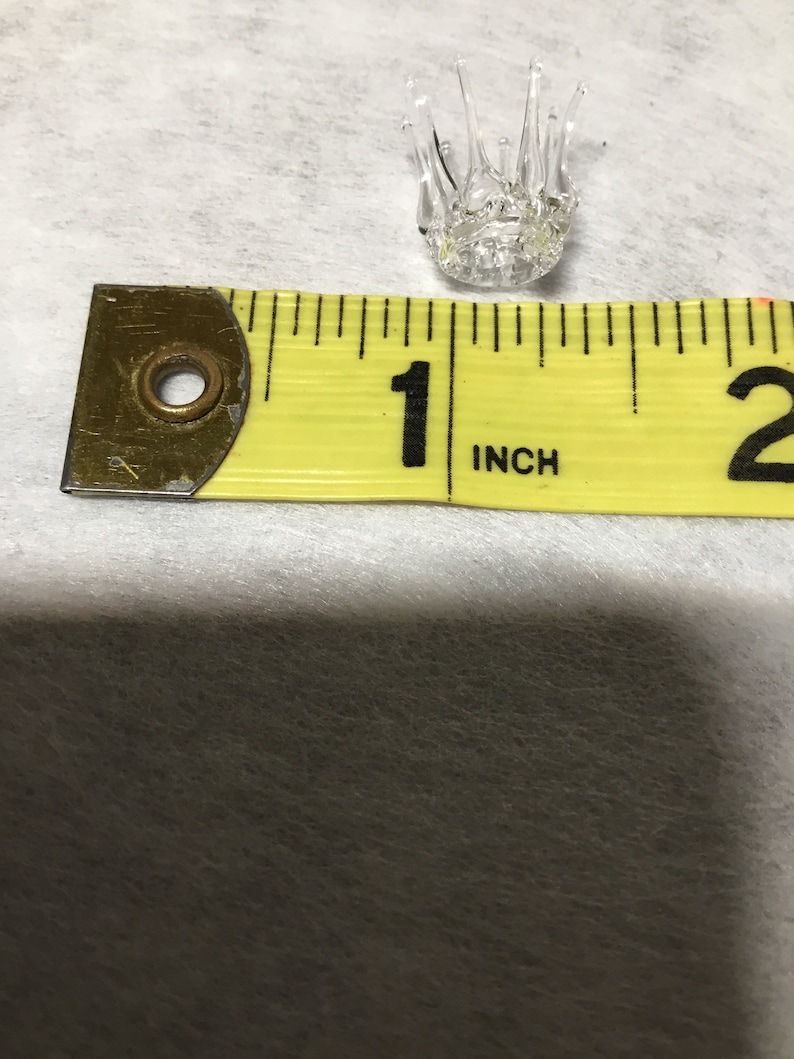 1/4 Inch Miniature Handmade Blown Glass Crown-miniature Doll | Etsy