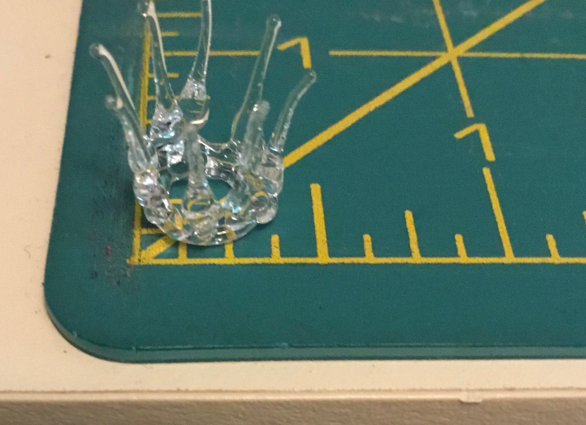 1/4 Inch Miniature Handmade Blown Glass Crown-miniature Doll | Etsy