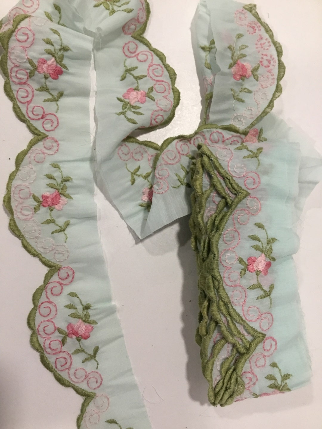 Vintage Embroidered Floral Lace 6 Yards-fabric Lace for Apparel and ...