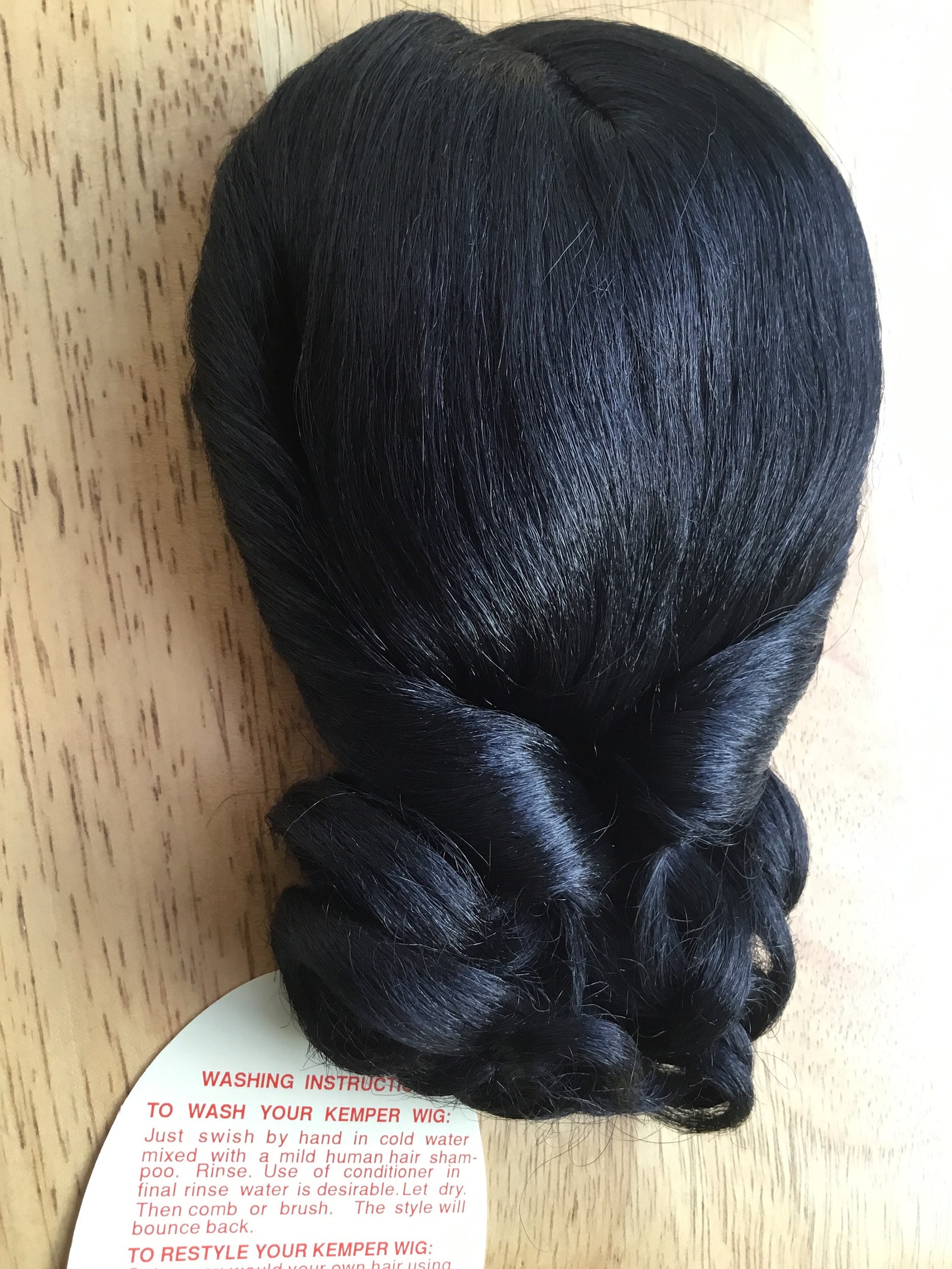 Vintage Black Doll Wig Kemper Isabel Black Hair 9.5 Doll - Etsy