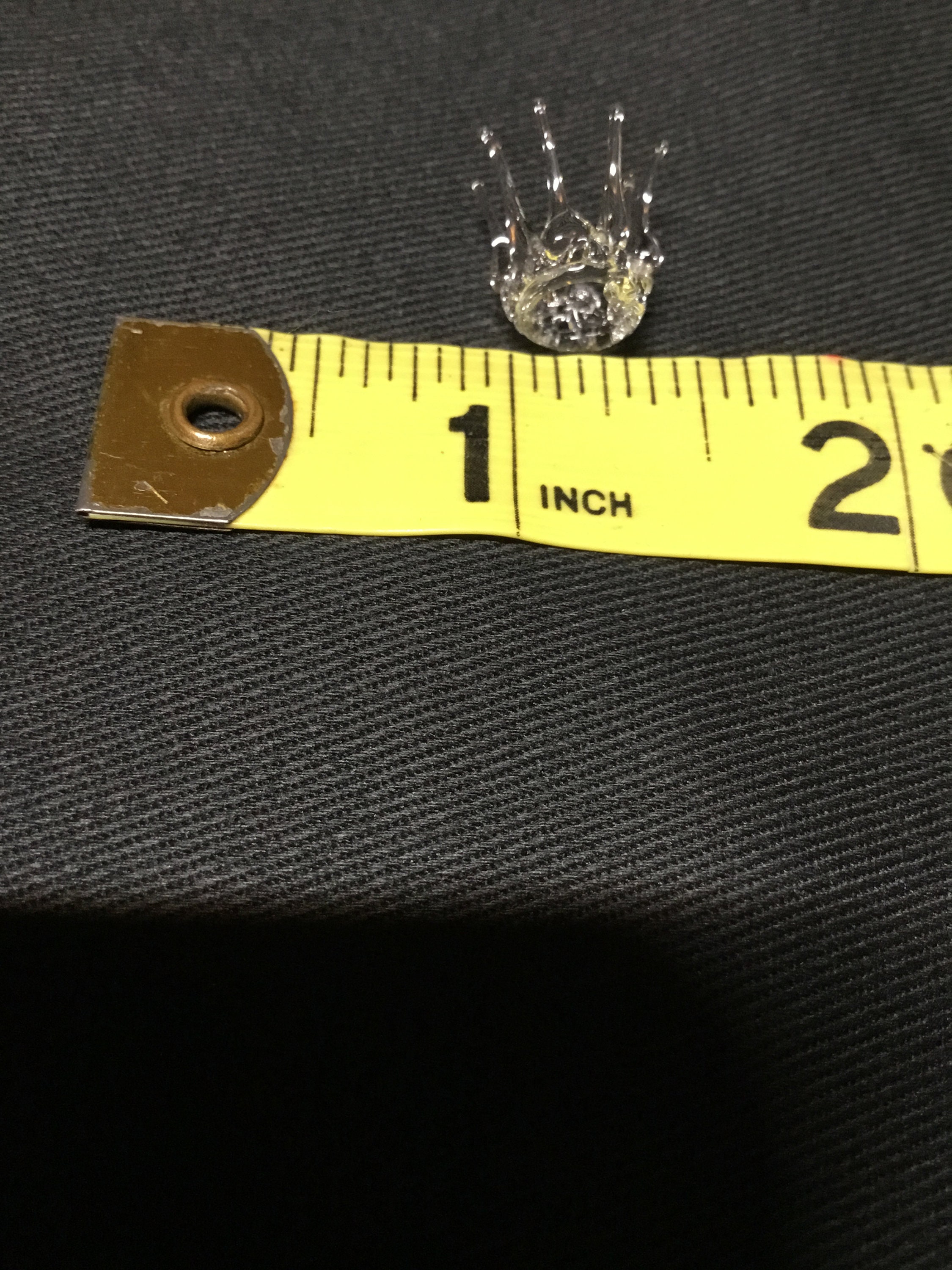 1/4 Inch Miniature Handmade Blown Glass Crown-miniature Doll - Etsy