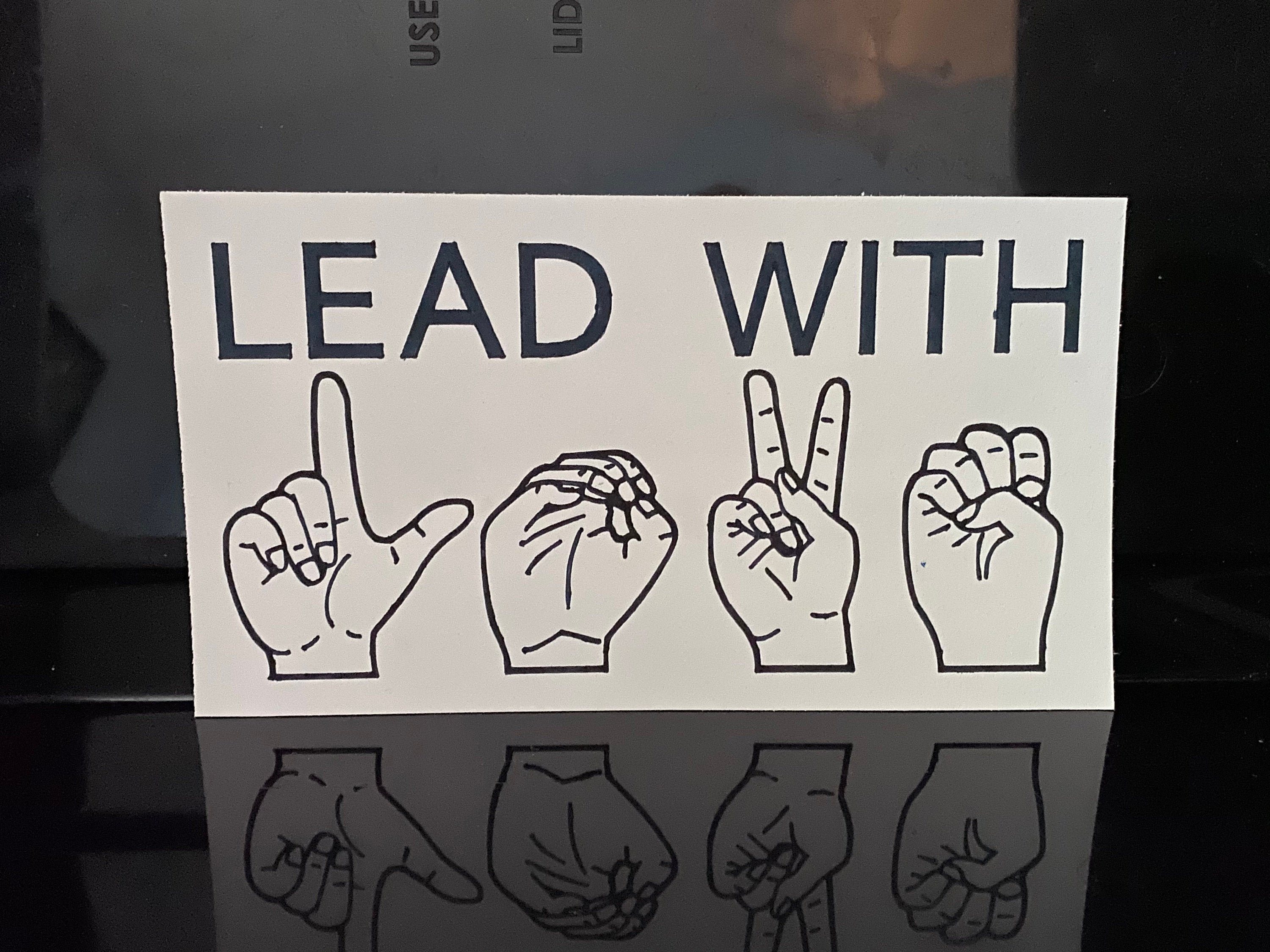 ASL Lead With LOVE - Etsy