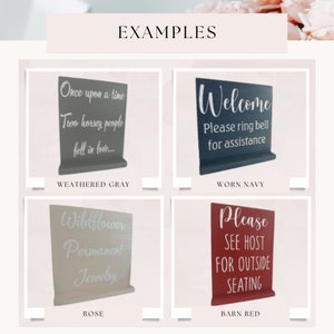 Create Your Own Custom Standing Sign - Custom Table Sign - Custom ...