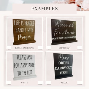 Create Your Own Custom Standing Sign - Custom Table Sign - Custom ...