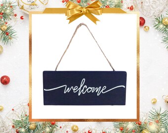 Small Hanging Welcome Sign | Etsy