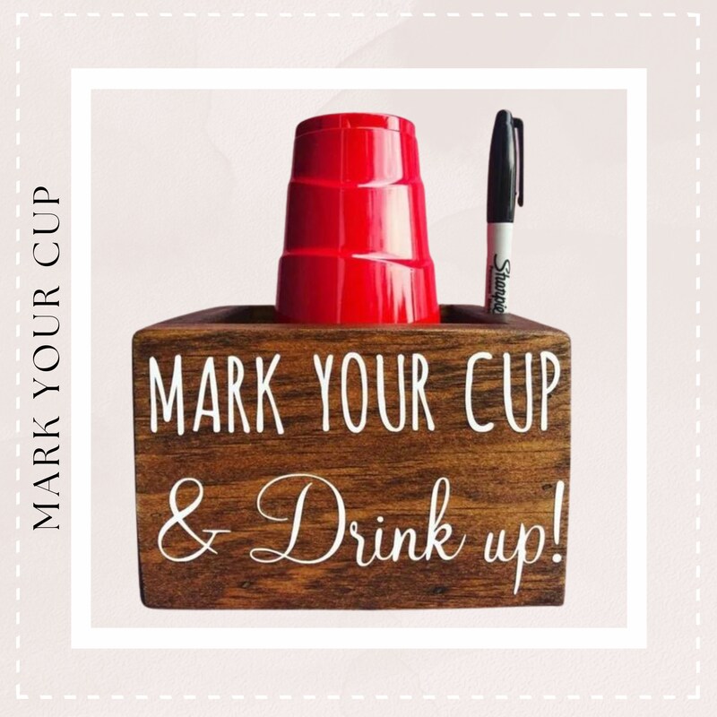 Mark Your Cup and Drink Up - Etsy