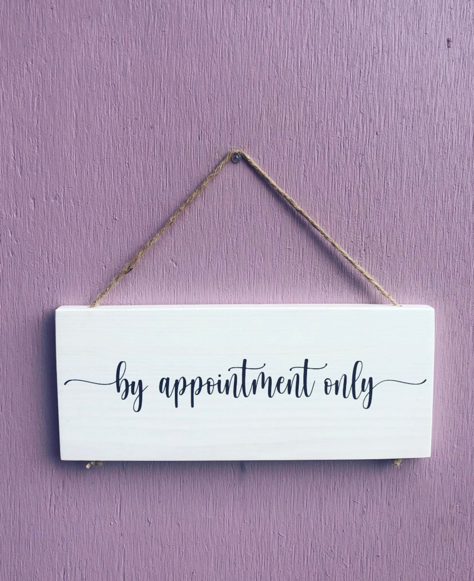 By Appointment Only Hanging Sign Office Sign Appointment - Etsy Sweden