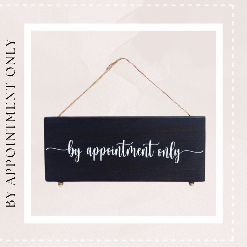 By Appointment Only Sign - Etsy