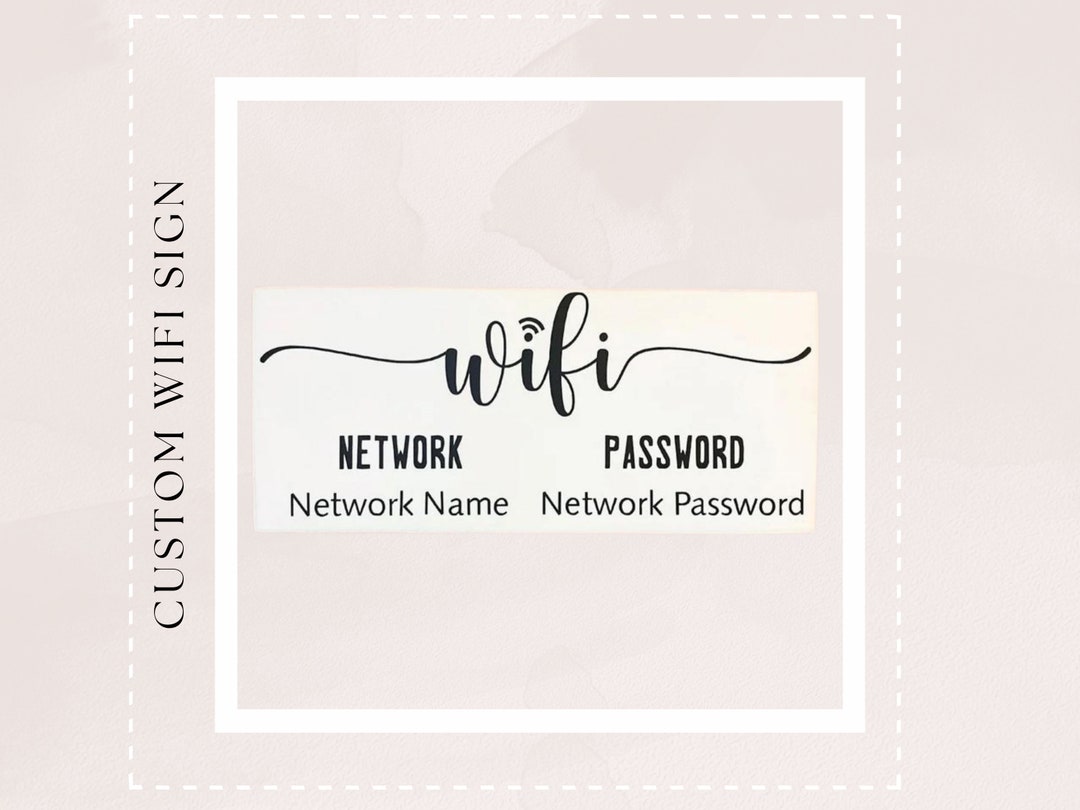 Wifi Password Sign - Wifi Sign - Wifi - Wifi Password - Home Decor ...