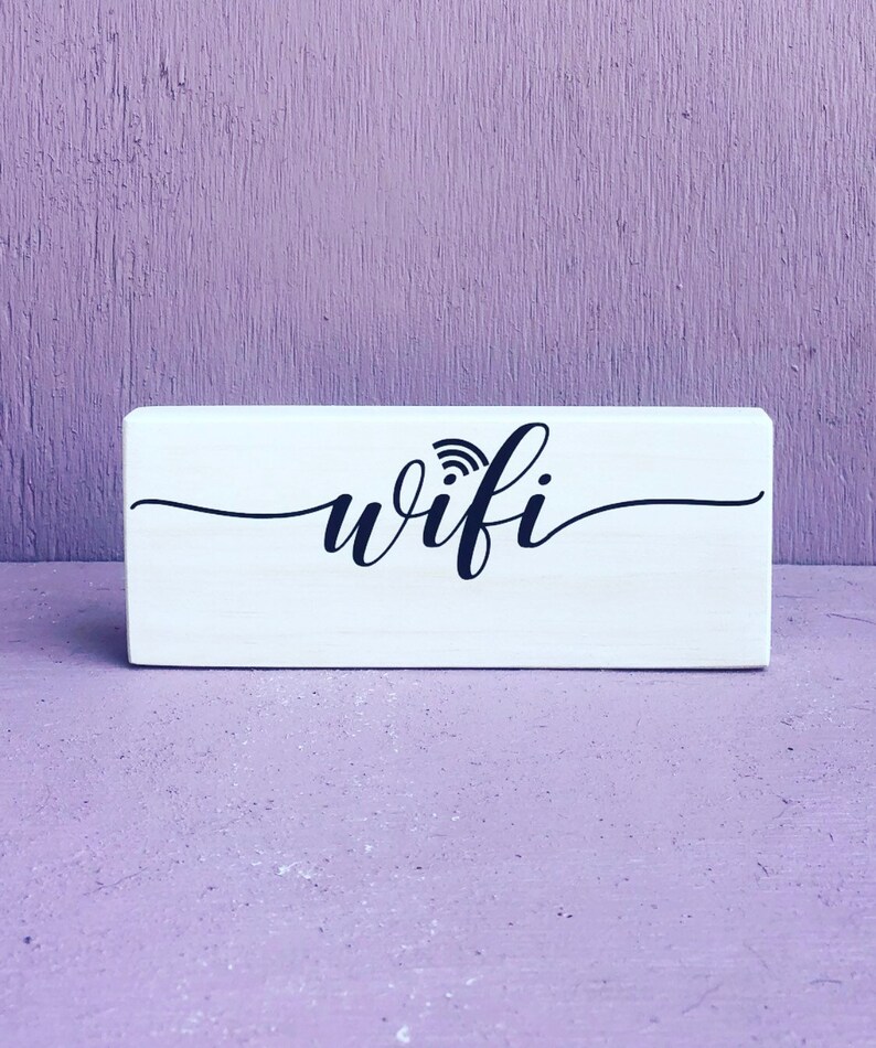 Custom Wifi Sign Home Decor - Etsy