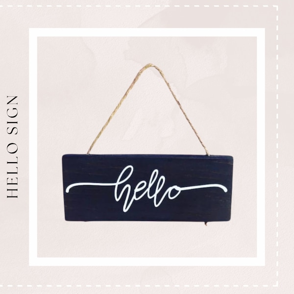 Hello Sign - Etsy