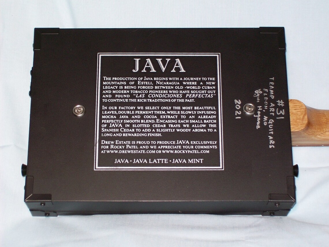 Java Mint Electric Cigar Box Guitar - Etsy