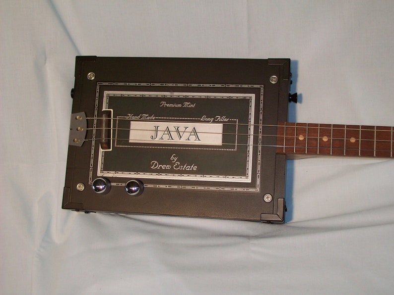 Java Mint Electric Cigar Box Guitar - Etsy