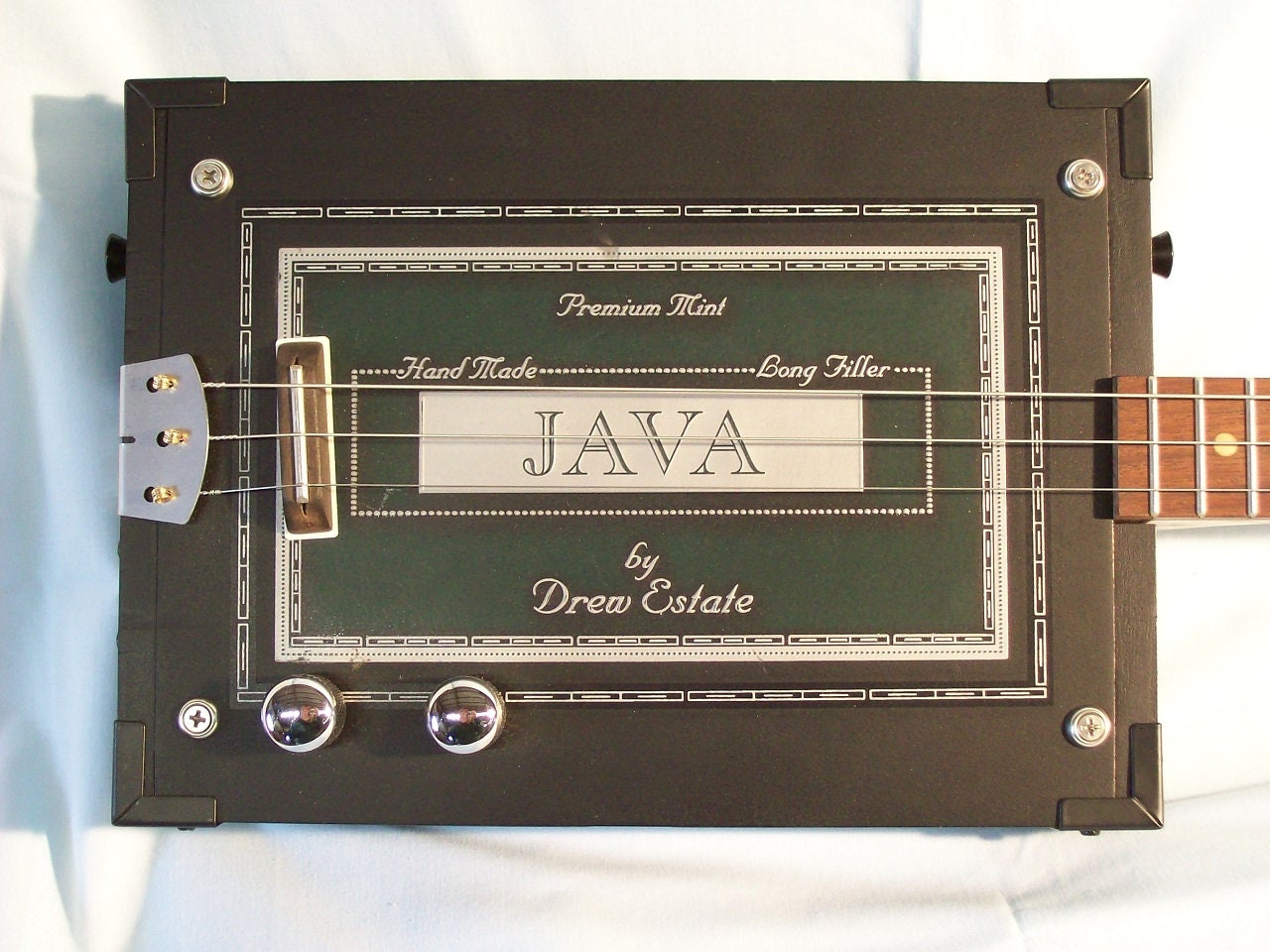 Java Mint Electric Cigar Box Guitar - Etsy