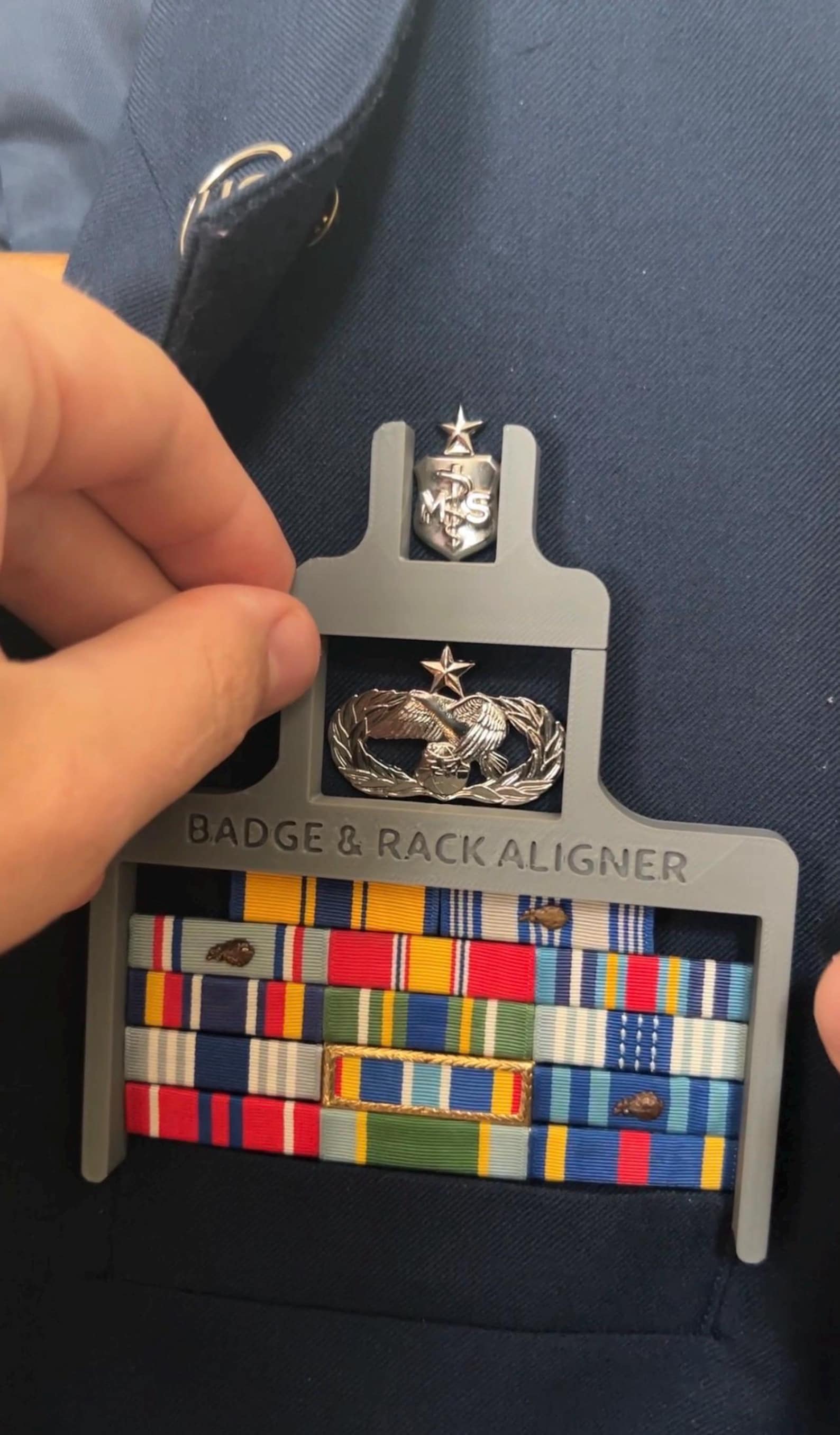 Medical Double Air Force Badge & Ribbon Aligner - Etsy