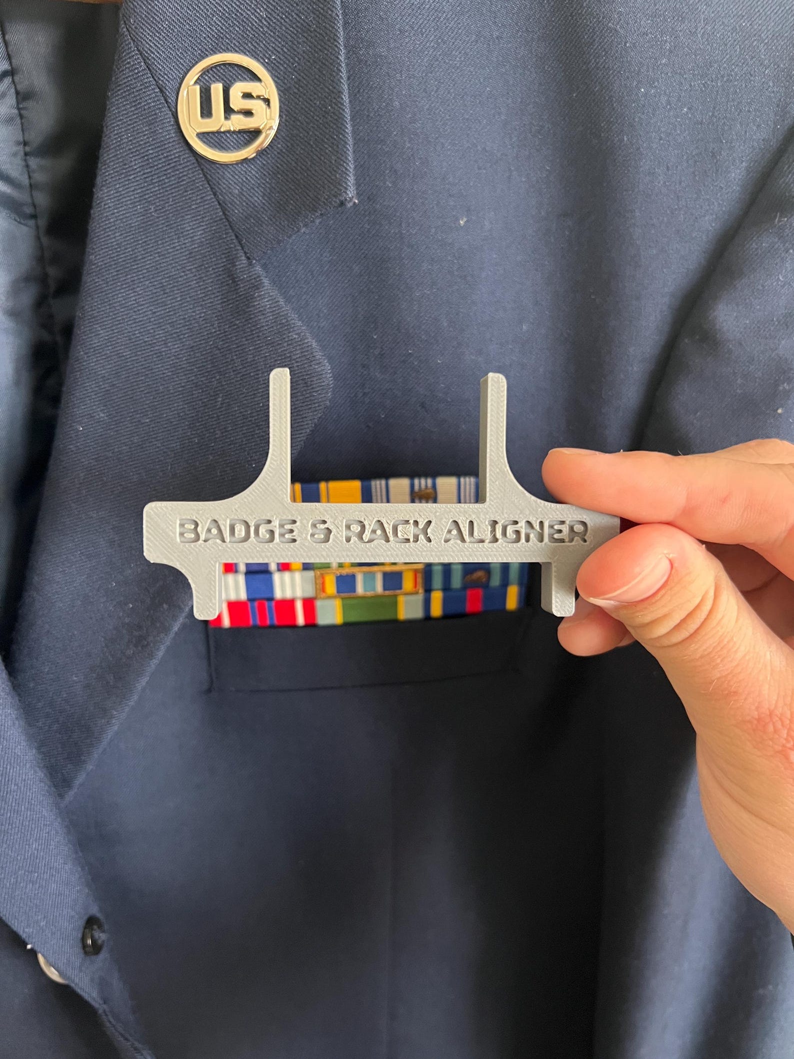 1 or 2 Ribbon Air Force Badge & Rack Aligner - Etsy