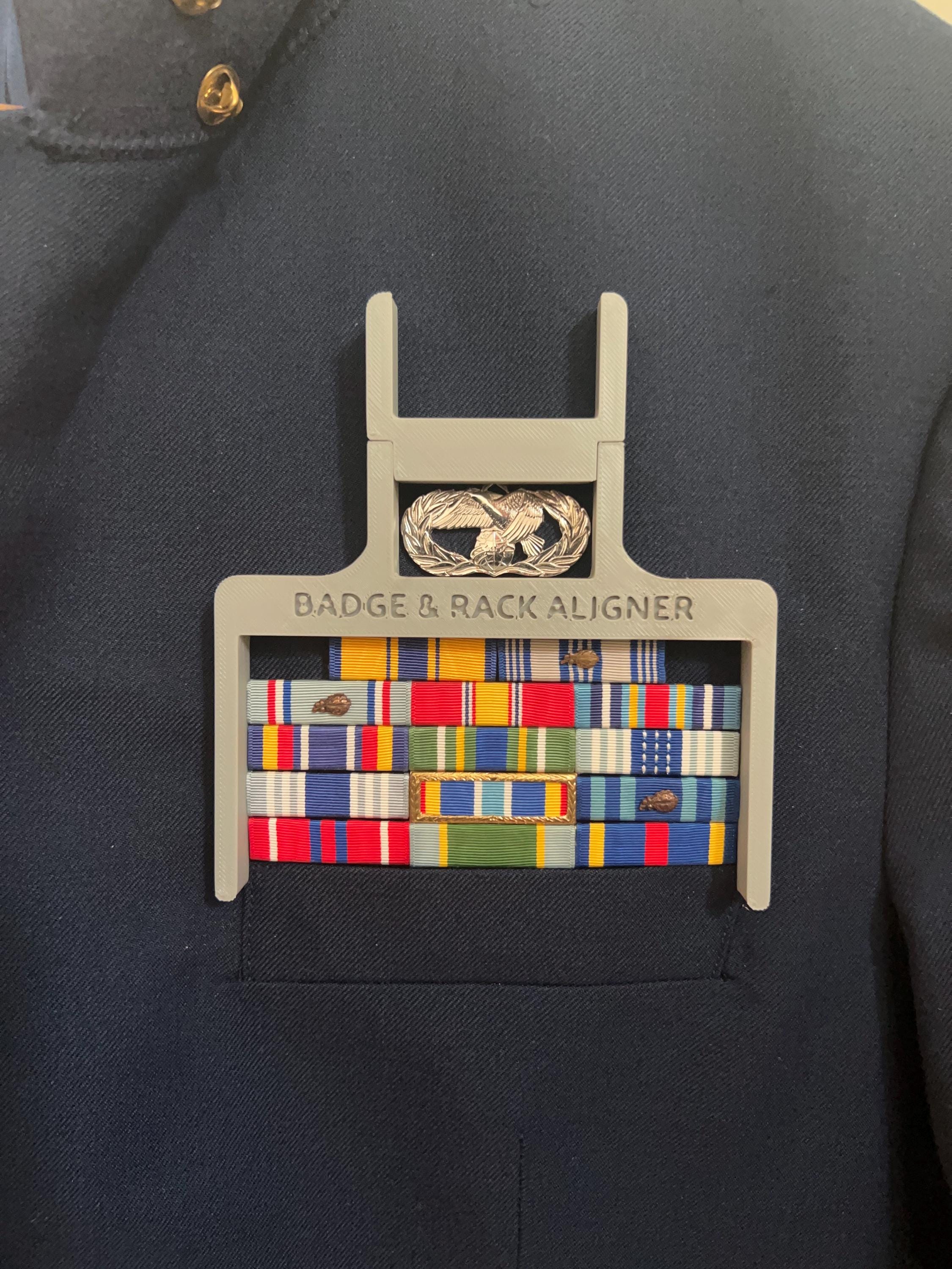Double Air Force Badge & Ribbon Aligner - Etsy