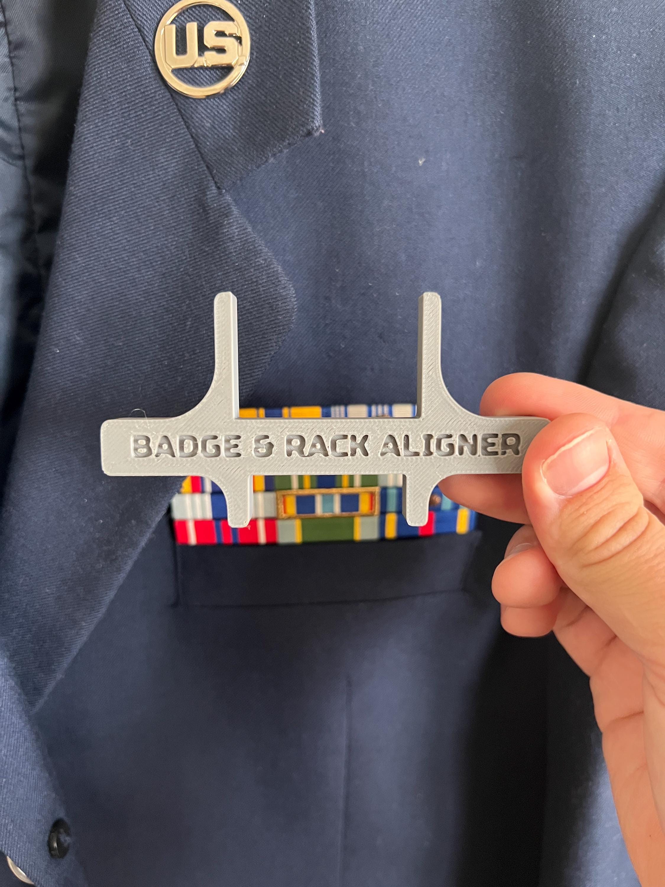 1 or 2 Ribbon Air Force Badge & Rack Aligner - Etsy