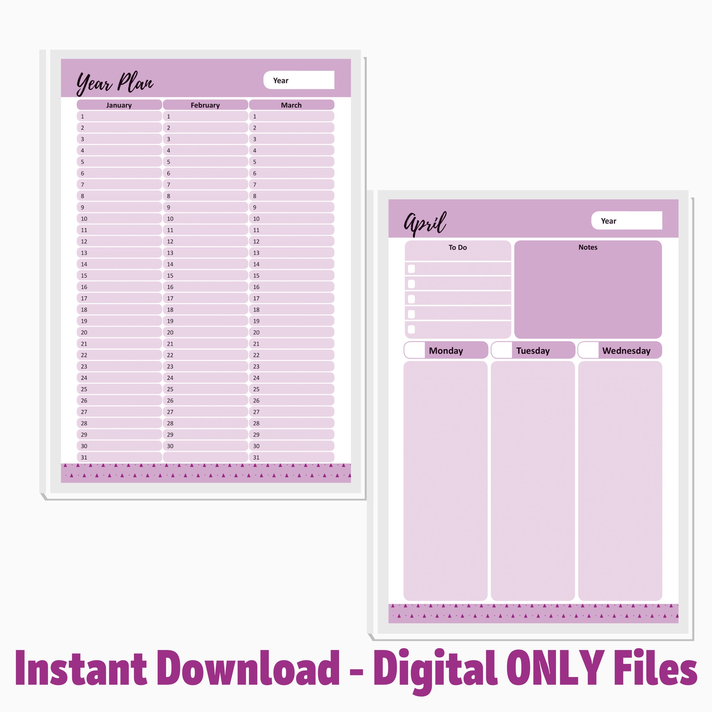 Level 10 Life Printable Annual Planner Annual Planner Full - Etsy France