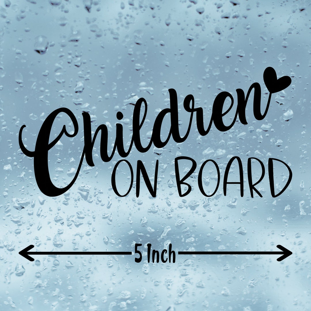 Children on Board Vinyl Sticker, Car Stickers, Camper-van Stickers ...