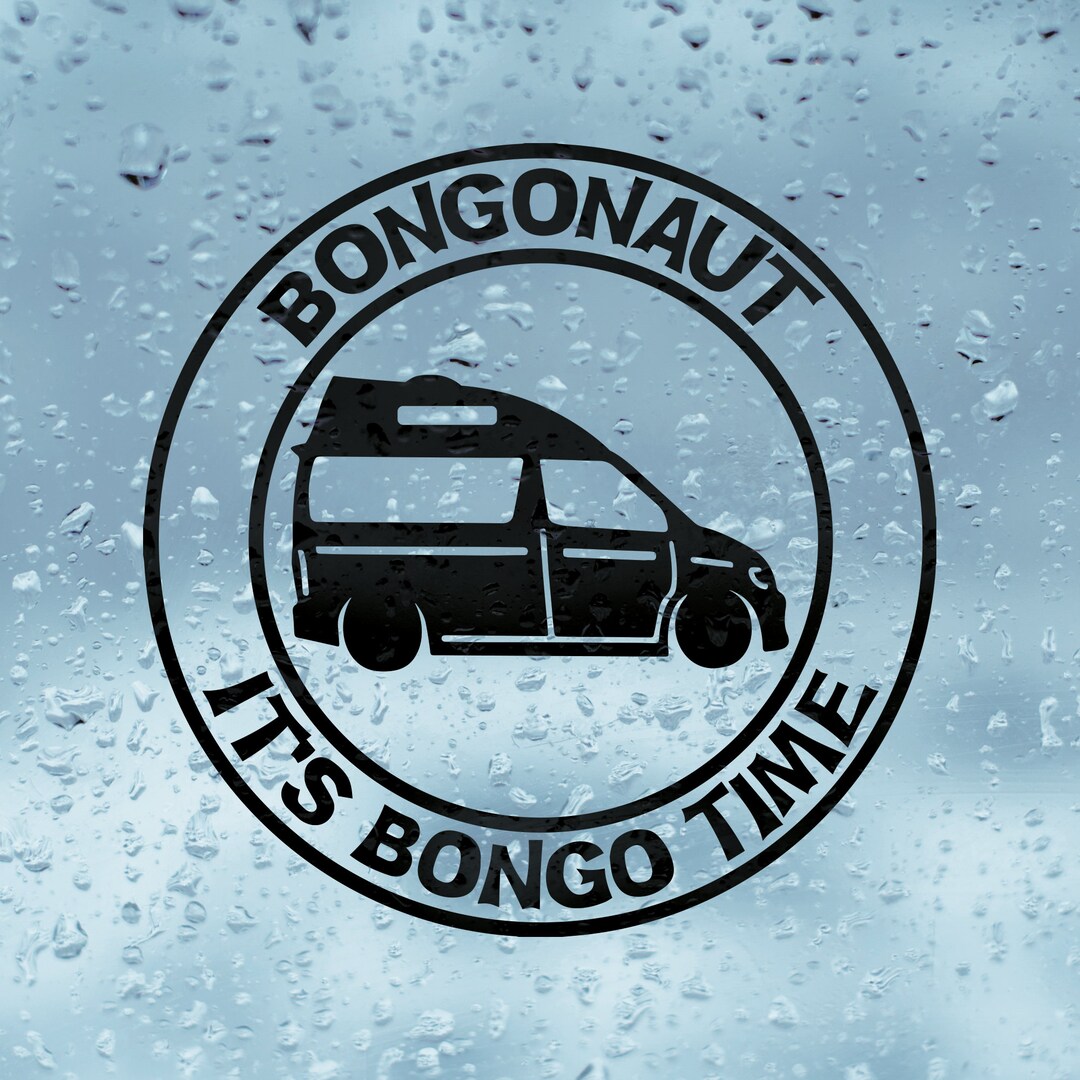 Bongonaut Hightop - It's Bongo Time Camper Vinyl, Camping Sticker ...