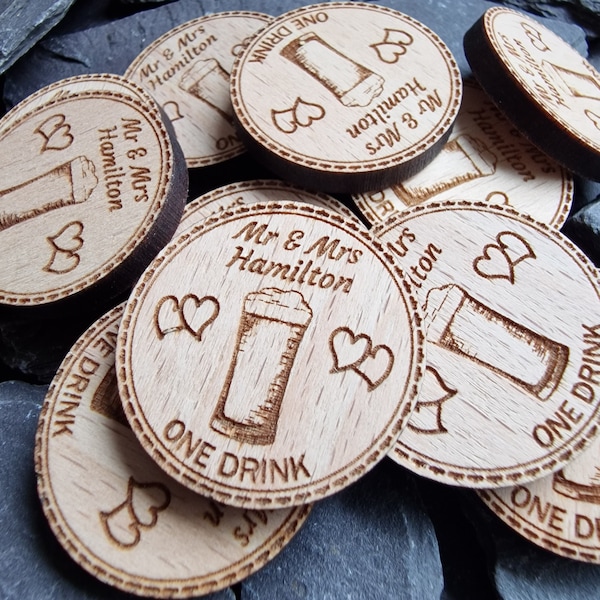 Drink Tokens - Etsy UK