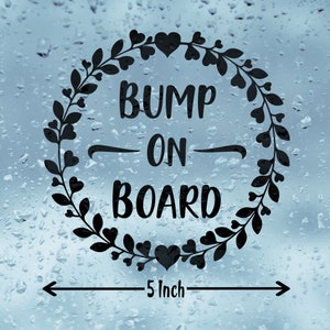 Bump on Board Vinyl Sticker, Car Stickers, Camper-van Stickers, Vinyl ...