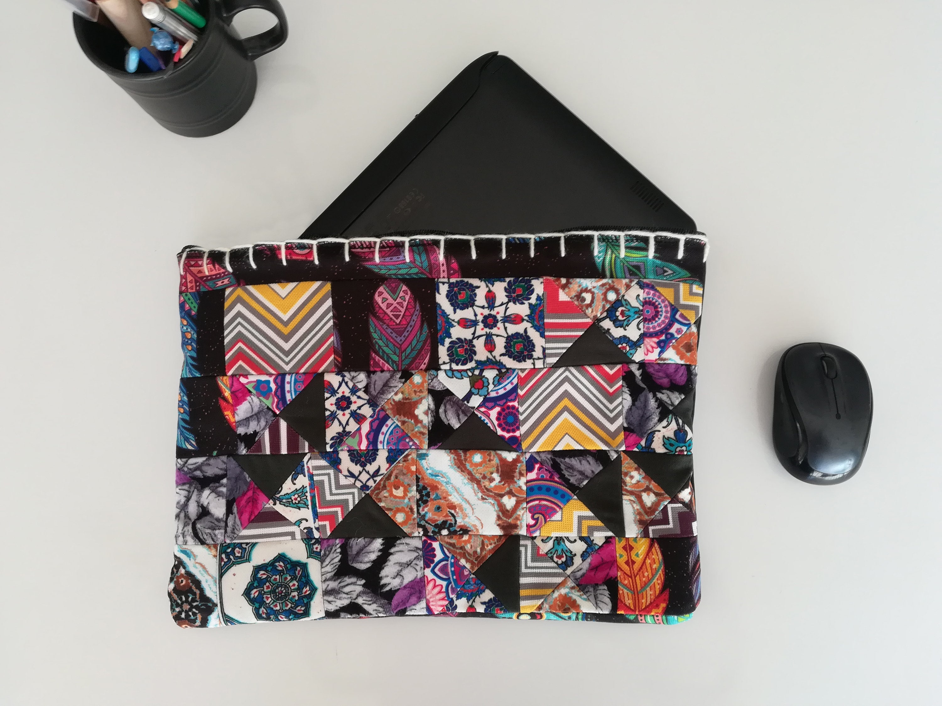 Colorful Laptop Sleeve, Patchwork MacBook Case, Gift for Wedding, Gift ...