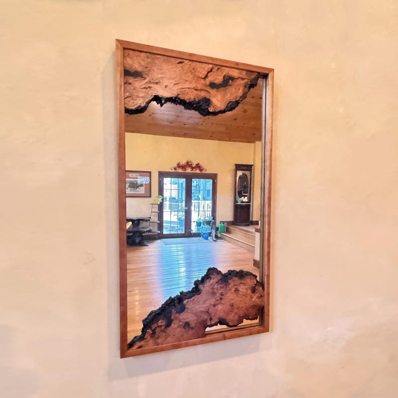 Live Edge Mirror - Etsy
