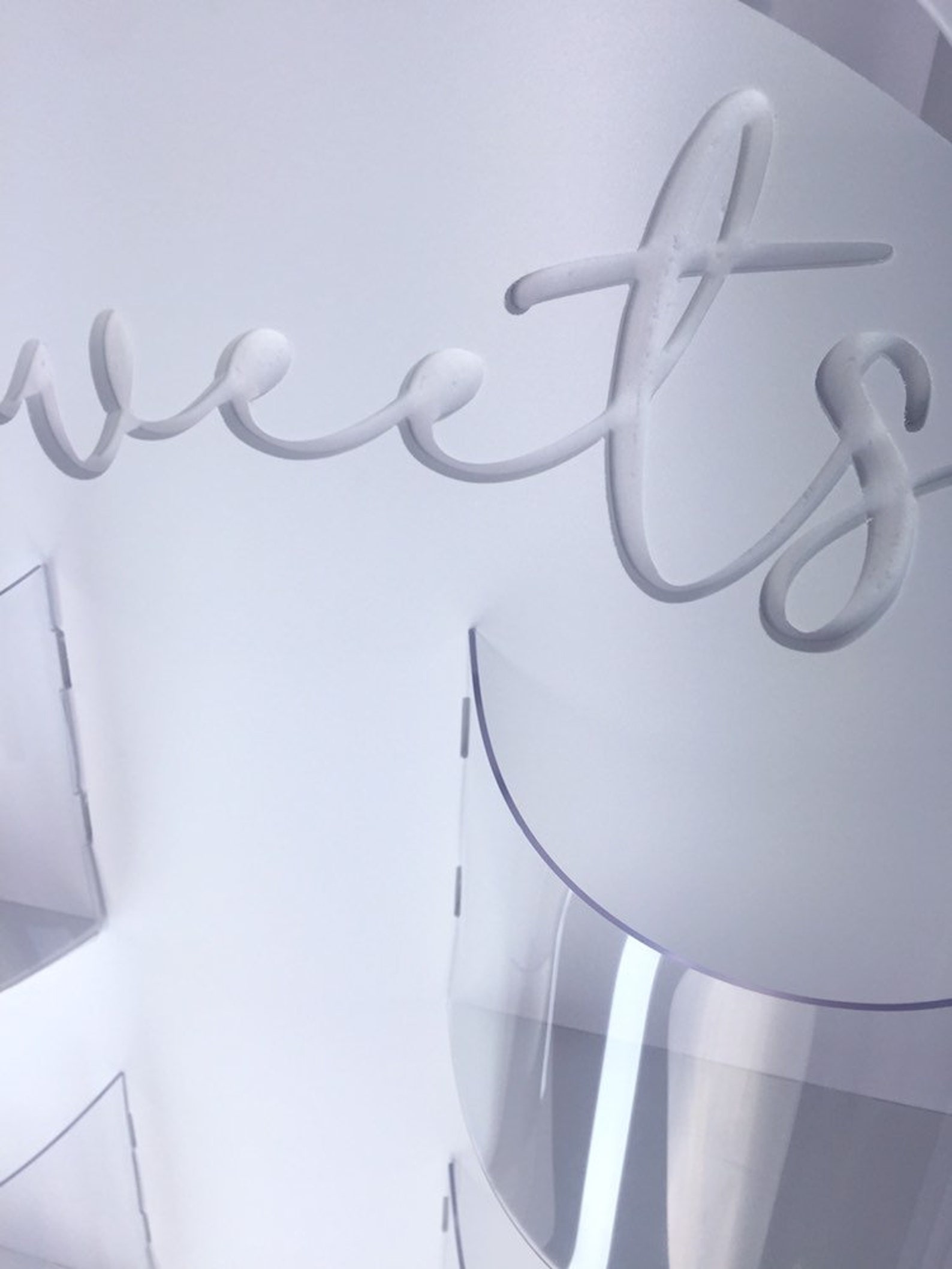 Sweet Stand Sweet Wall Candy Wall. White 10mm Waterproof - Etsy