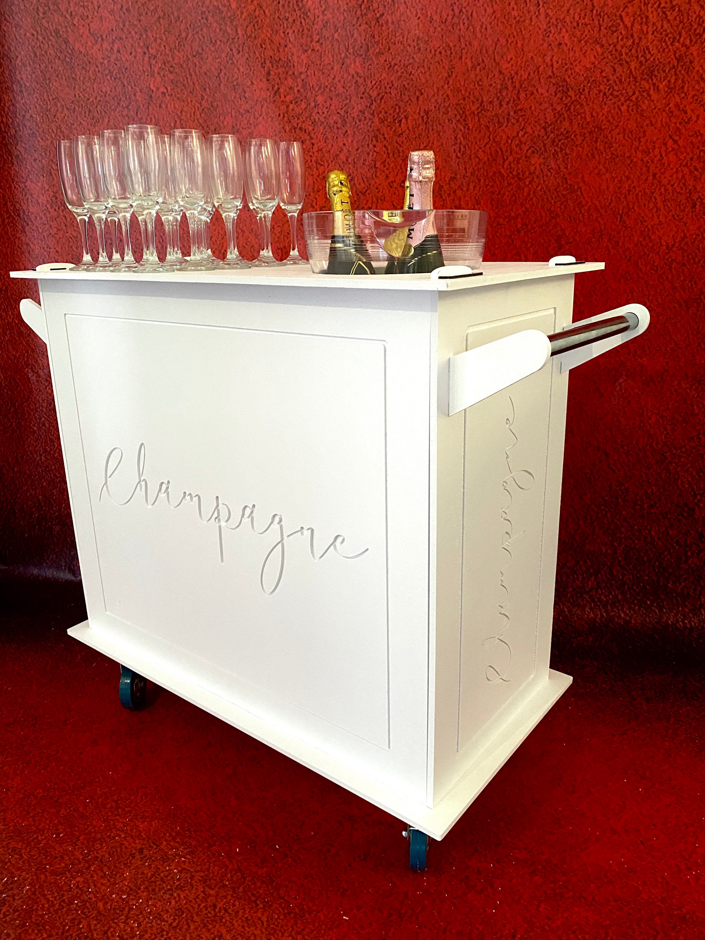 Champagne Cart Trolly Drinks Cart Trolly Candy Cart Drinks | Etsy