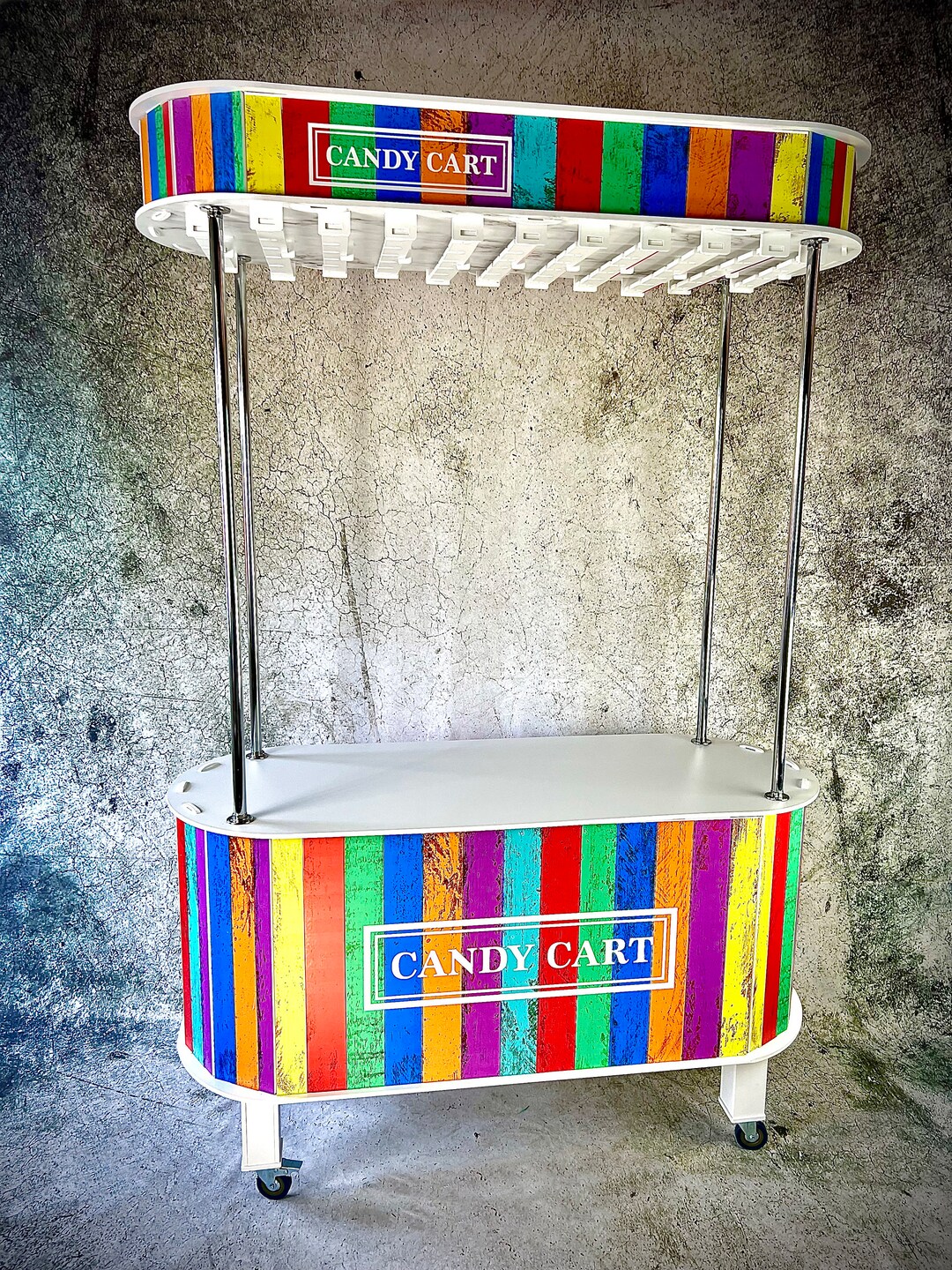Candy Cart, Double Cart Round End, Candy Bar, Dessert Cart ...
