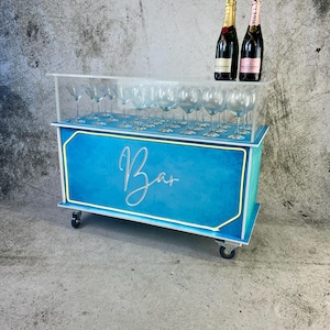 LED Clear Box Bar, LED Champagne Bar, LED Champagne Stand, Drinks Bar ...