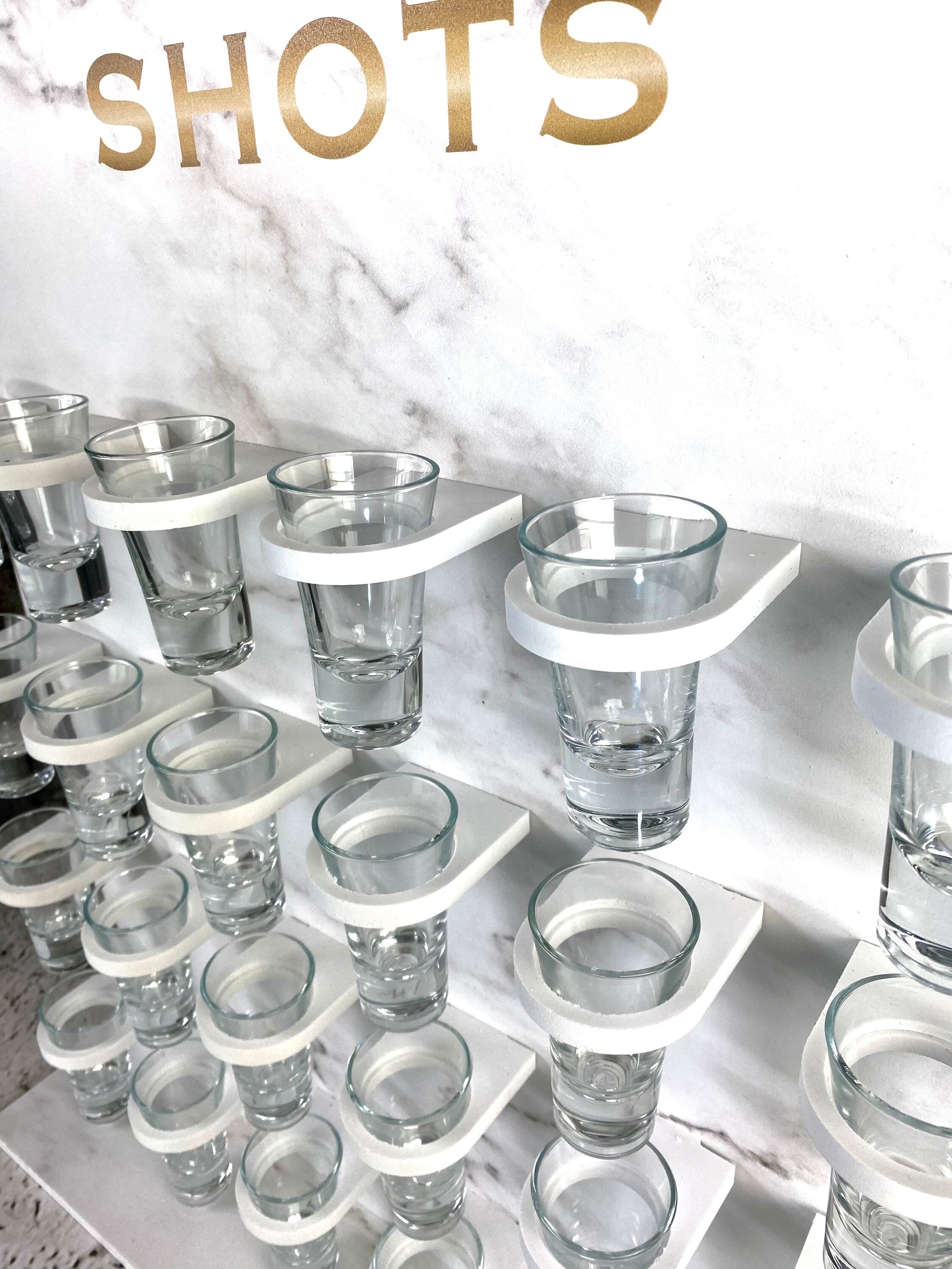 Shot Wall Shot Stand Shots Wall Various Size Options. White - Etsy
