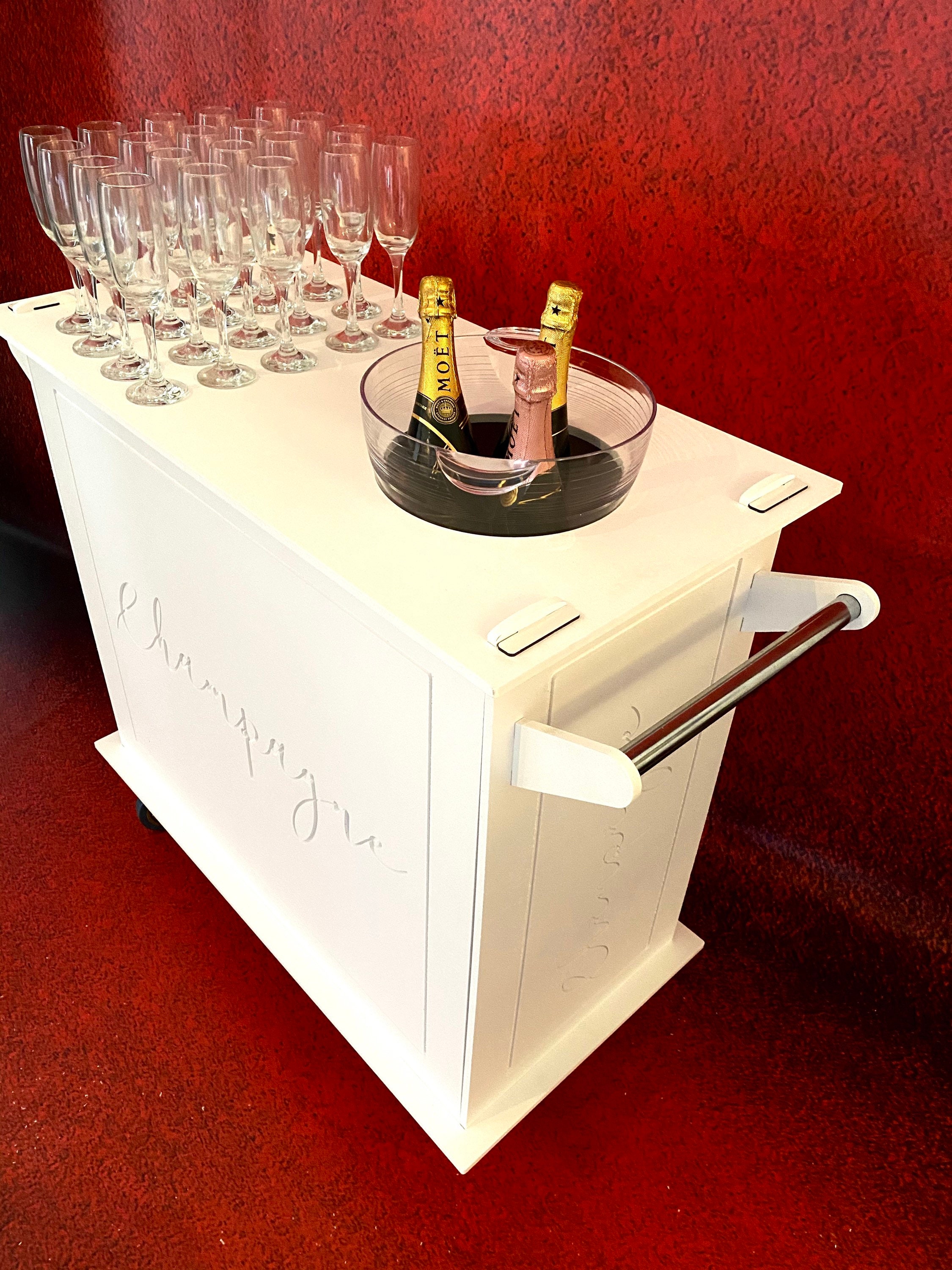 Champagne Cart Trolly Drinks Cart Trolly Candy Cart Drinks - Etsy Canada