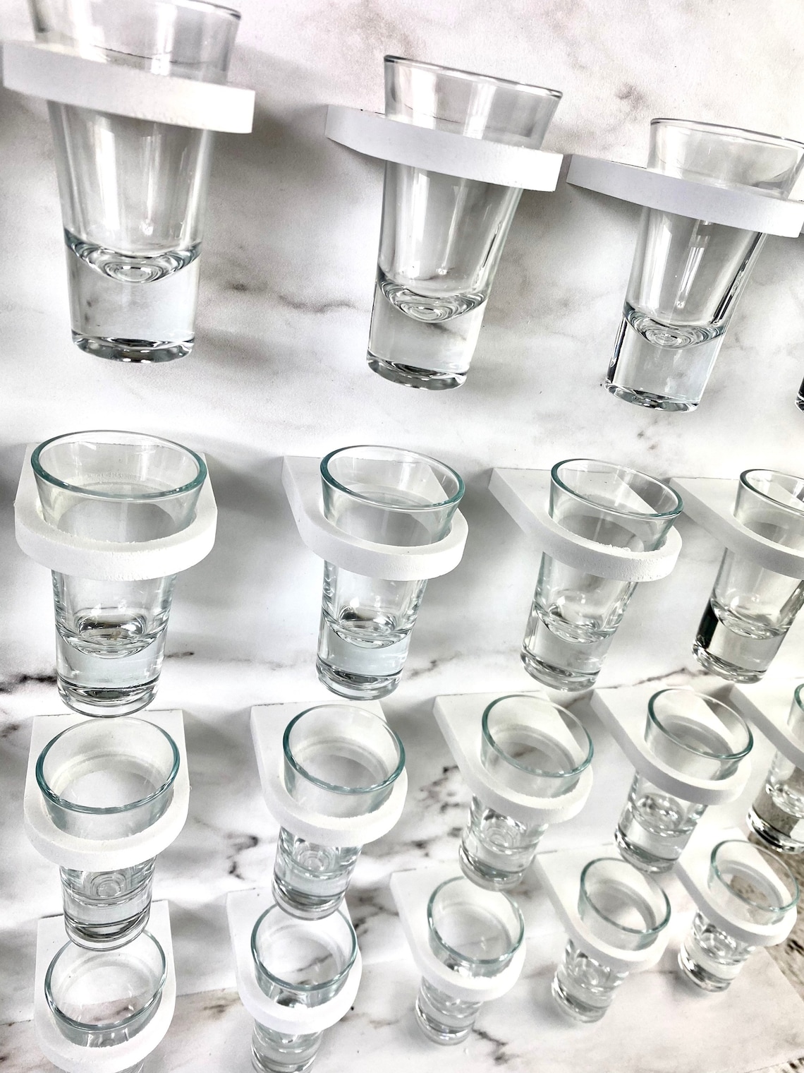 Shot Wall Shot Stand Shots Wall Various Size Options. White - Etsy