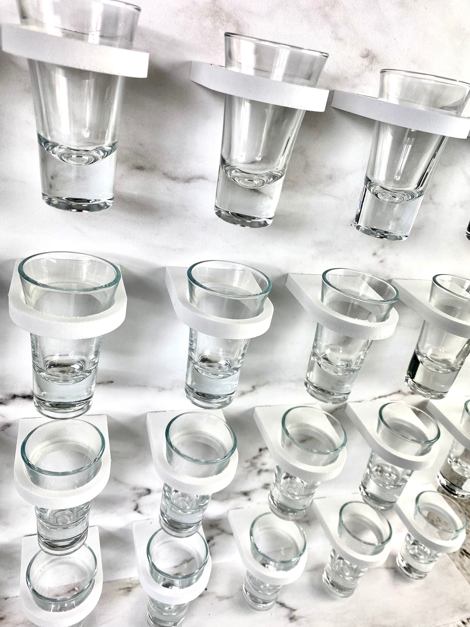 Shot Wall Shot Stand Shots Wall Various Size Options. White - Etsy