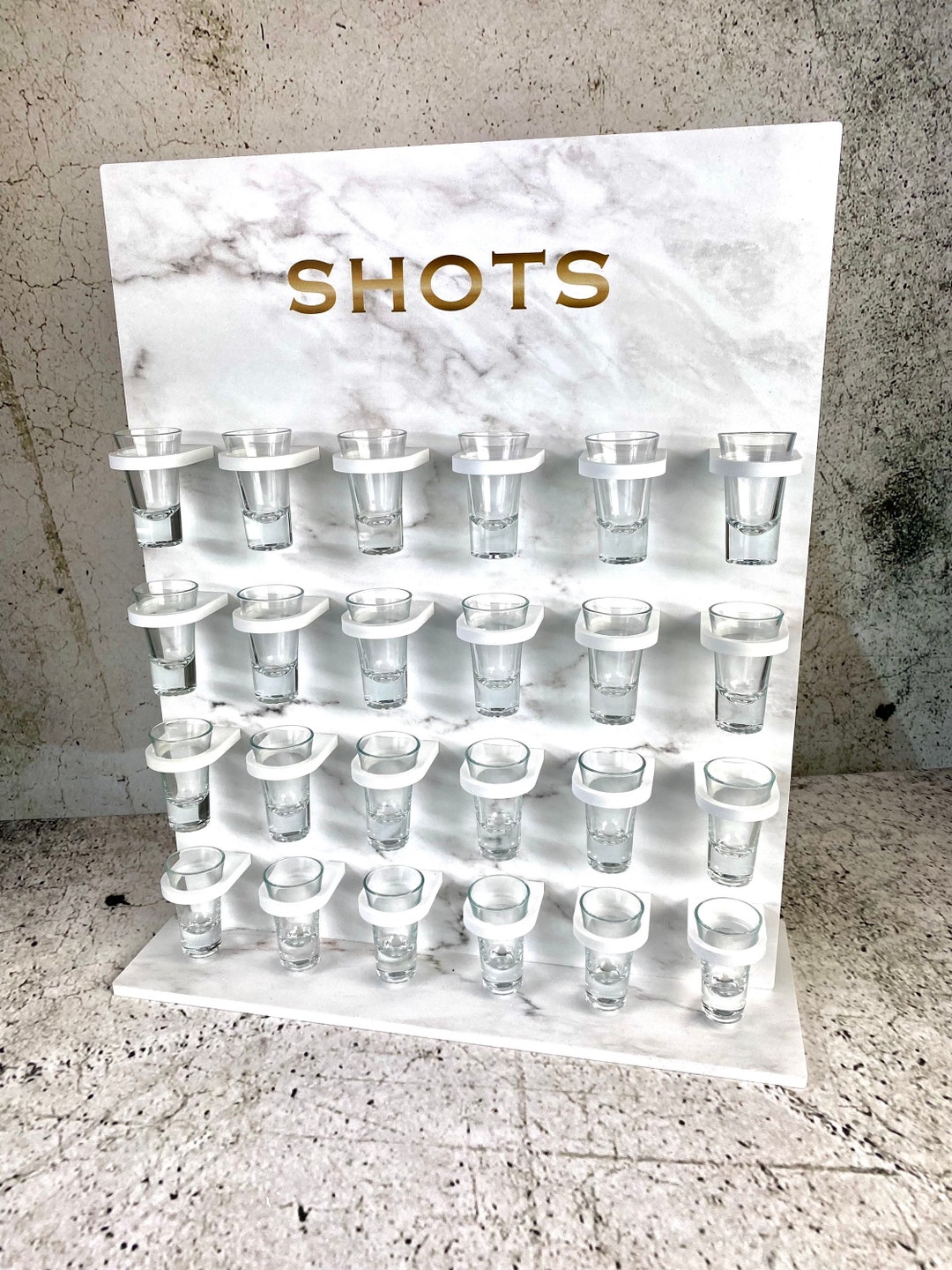 Shot Wall Shot Stand Shots Wall Various Size Options. White Waterproof ...