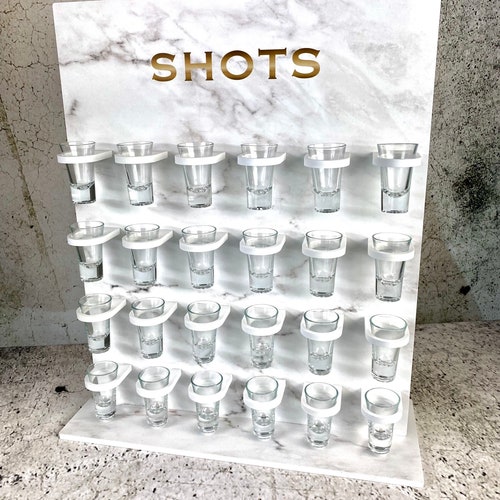 Shot Wall Shot Stand Shots Wall Various Size Options. White - Etsy