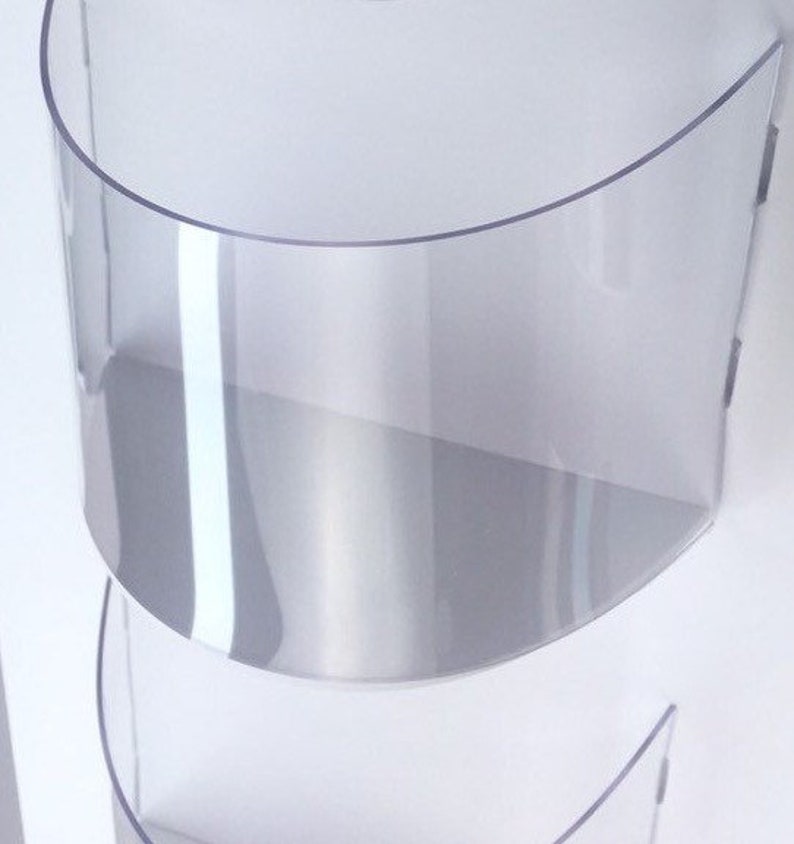 Clear Plastic Sweet Wall Curves Pack of 3 - Etsy