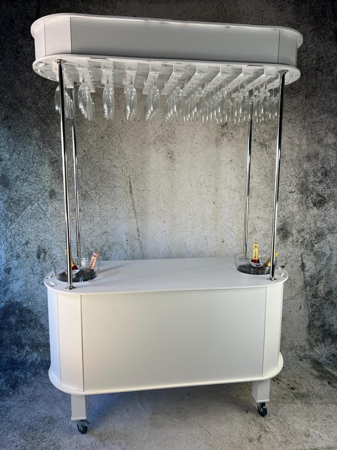 Champagne Cart, Double Cart Round End, Champagne Bar, Candy Cart ...