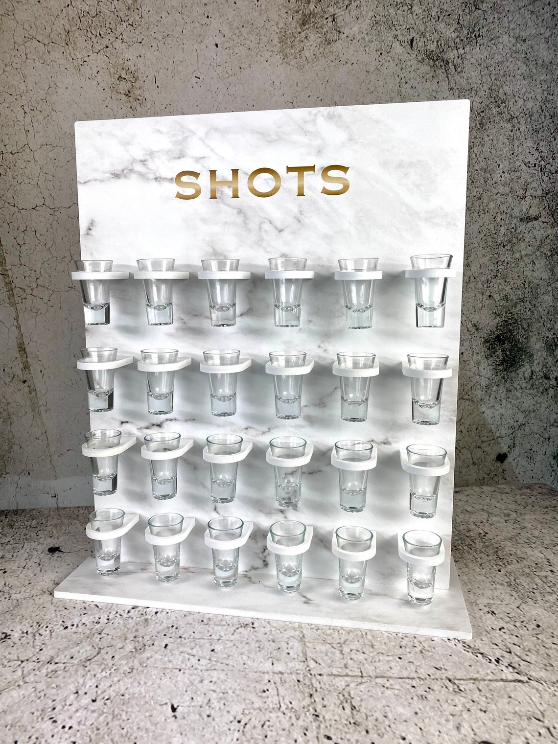 Shot Wall Shot Stand Shots Wall Various Size Options. White - Etsy