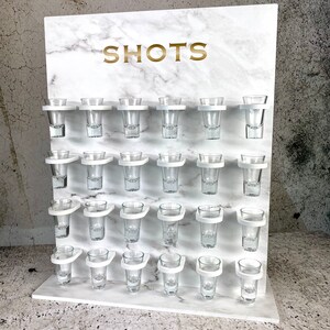Shot Wall Shot Stand Shots Wall Various Size Options. White Waterproof ...