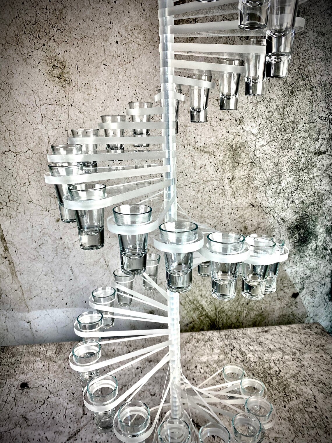 Acrylic Spiral Shot Glass Stand: Wedding Dessert Display (20/40 Shots ...