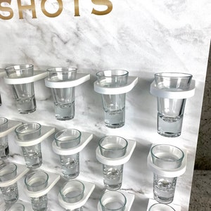Shot Wall Shot Stand Shots Wall Various Size Options. White Waterproof ...