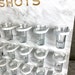 Shot Wall Shot Stand Shots Wall Various Size Options. White Waterproof ...